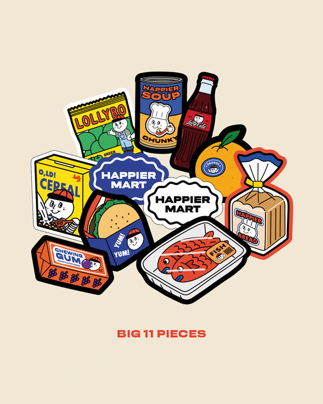 [Sticker] HAPPIER MART sticker pack_food series – ohlollyday