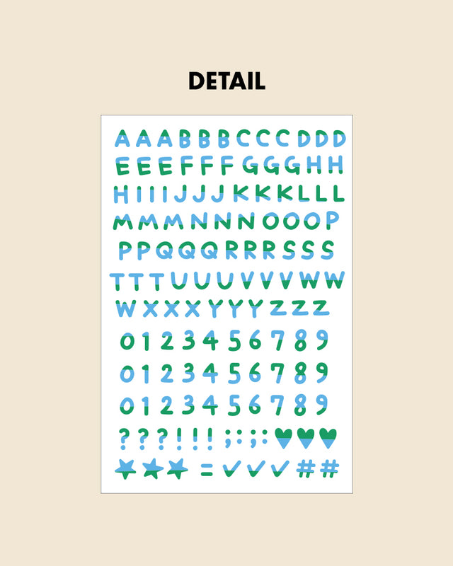 [Sticker] O,LD! Alphabet sticker pack – ohlollyday